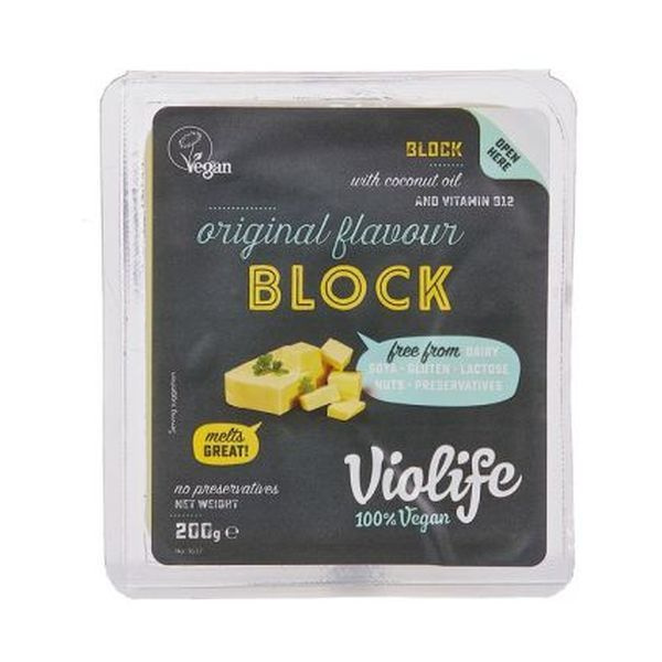 Violife Block növényi sajt - original 200g - Herbaposta webshop